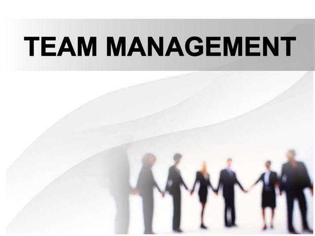 Team Management PPT | PPTX | Business Administration | Business