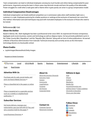 Team based compensation vs. individual | PDF