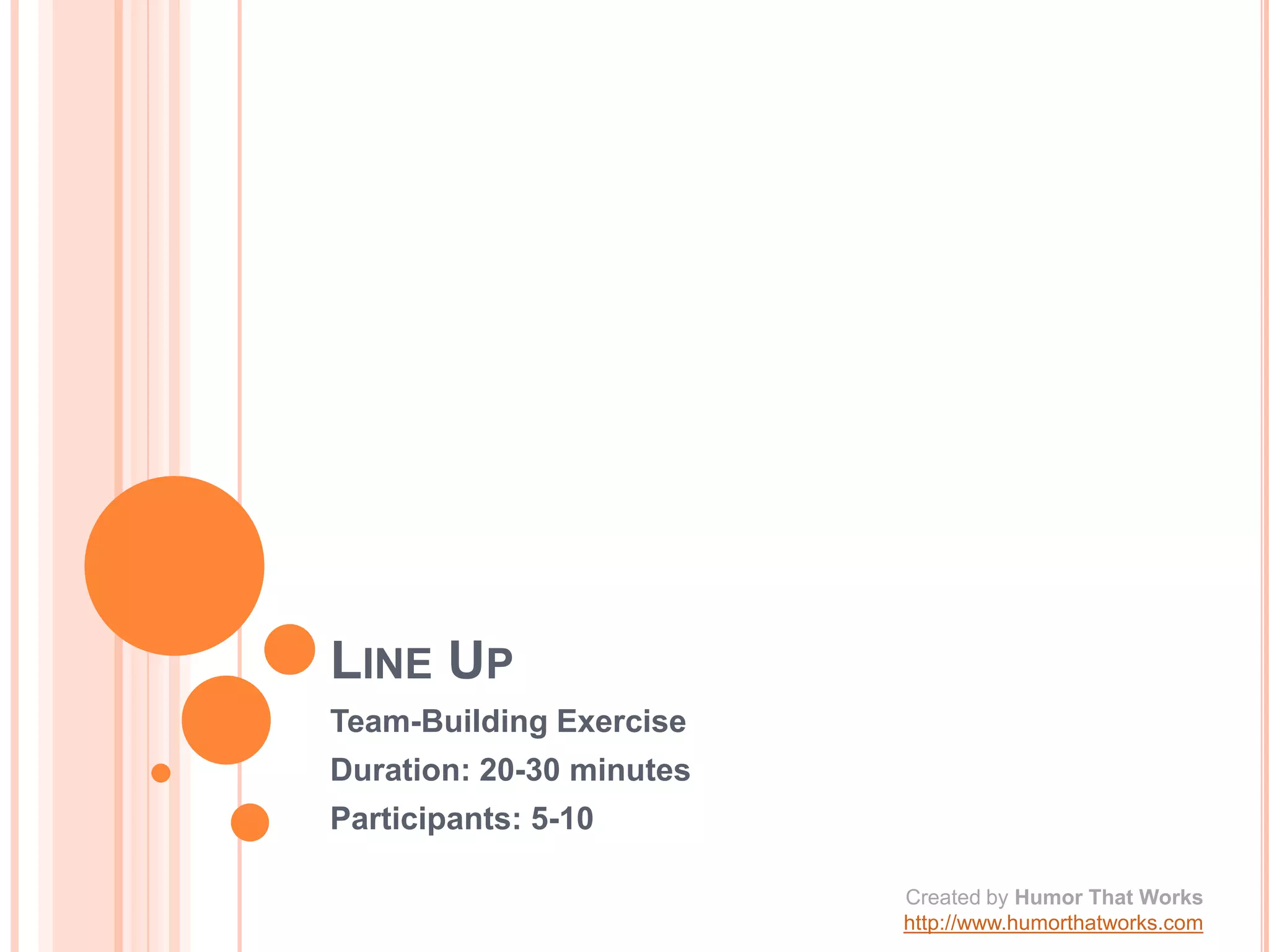 Team Building - Line Up | PPTX