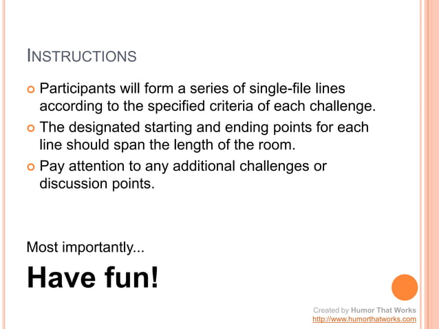 Team Building - Line Up | PPTX