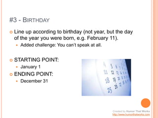 Team Building - Line Up | PPTX