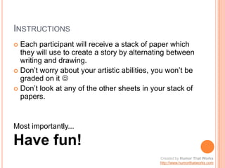 Team Building - Telephone Pictionary | PPTX