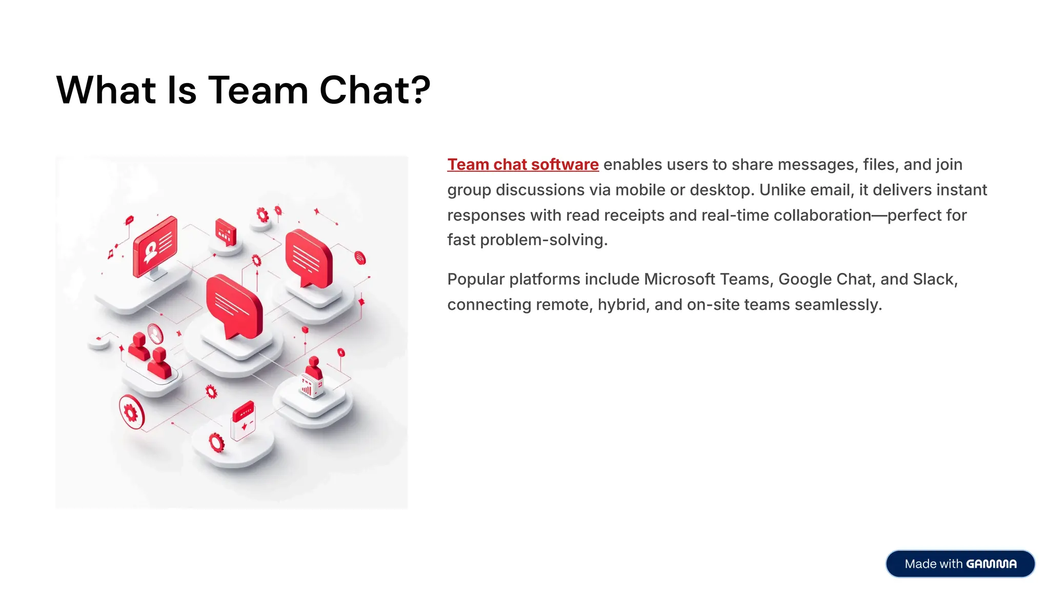 Team Chat - The Future of Workplace Communication | PDF