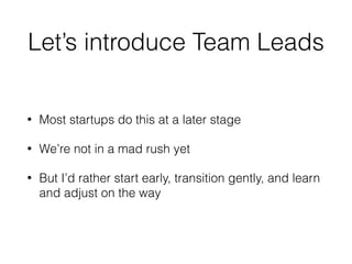 Introducing Development Team Leads | PDF
