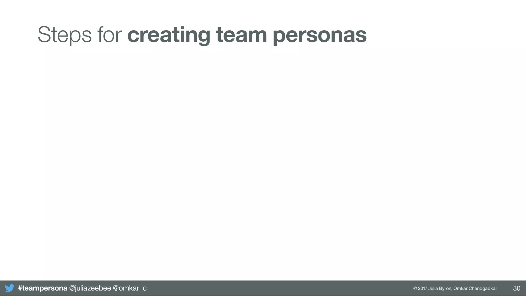 Team Personas for Enterprise UX | PPT