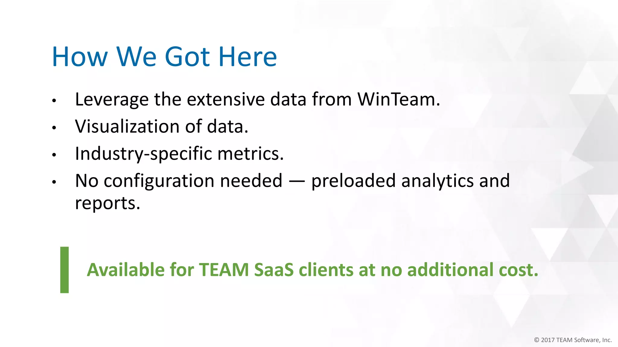 TEAM Software: Introducing the Insights Dashboard | PDF | Technology ...