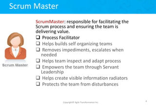 Agile Team structure-roles | PPTX