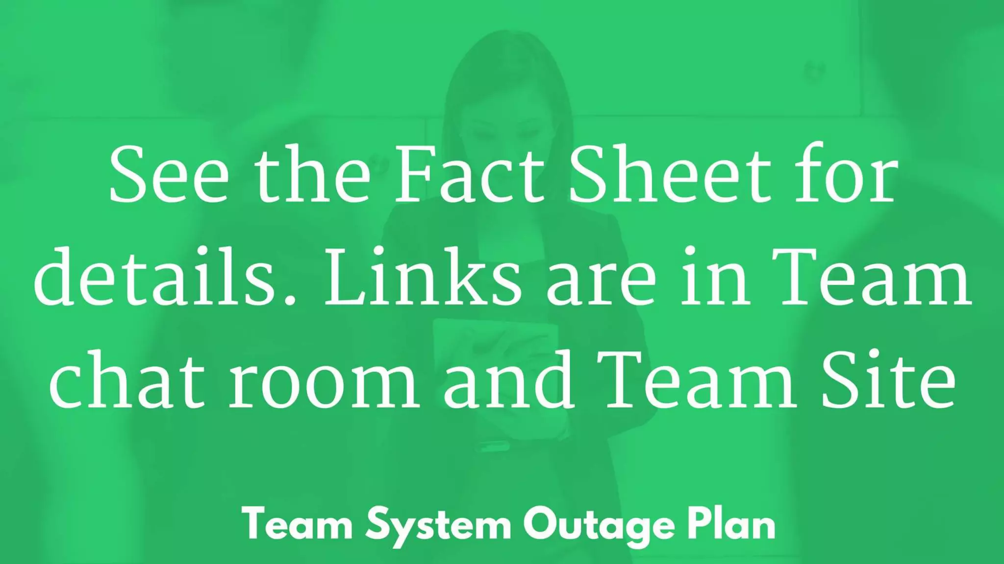 Team System Outage Plan | PPT