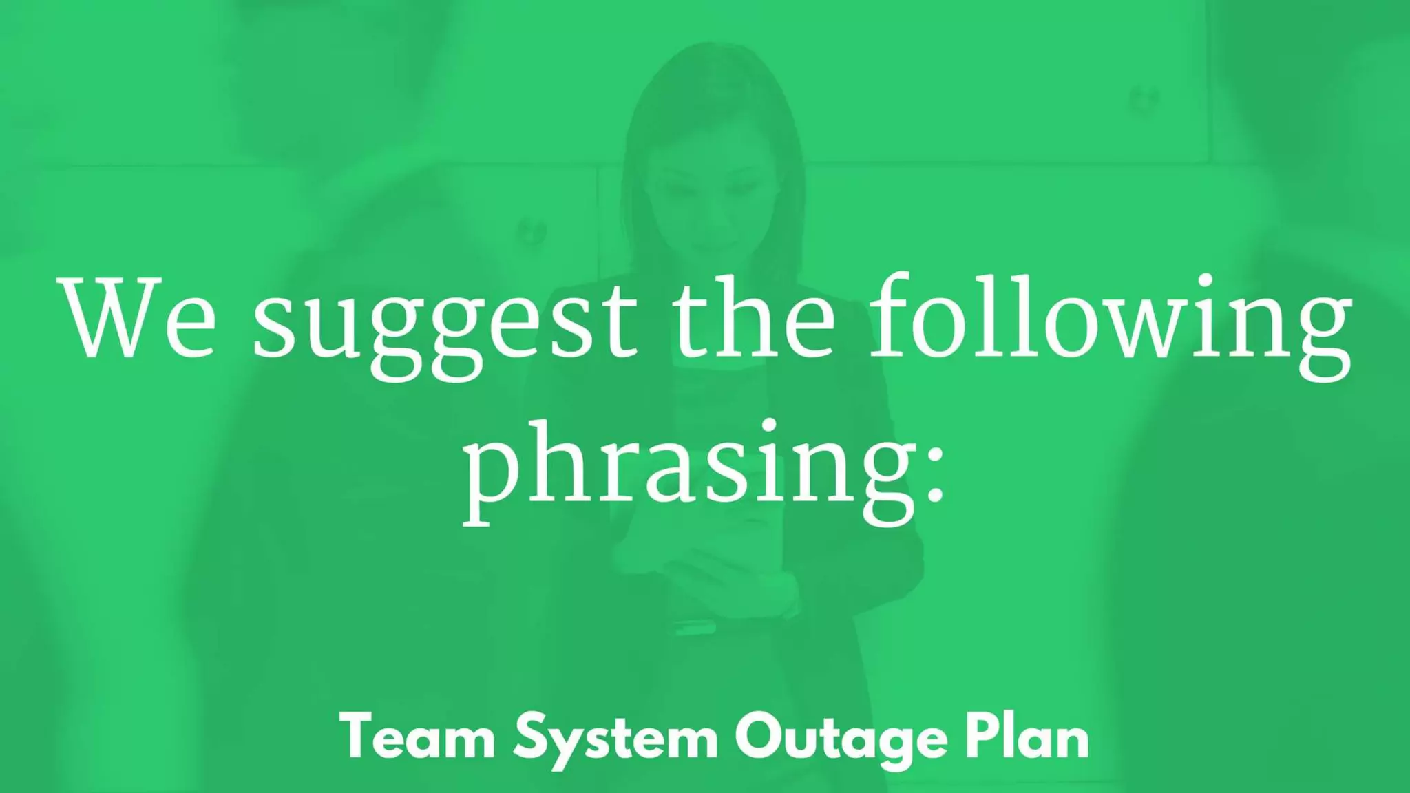 Team System Outage Plan | PPT