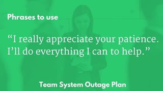 Team System Outage Plan | PPT