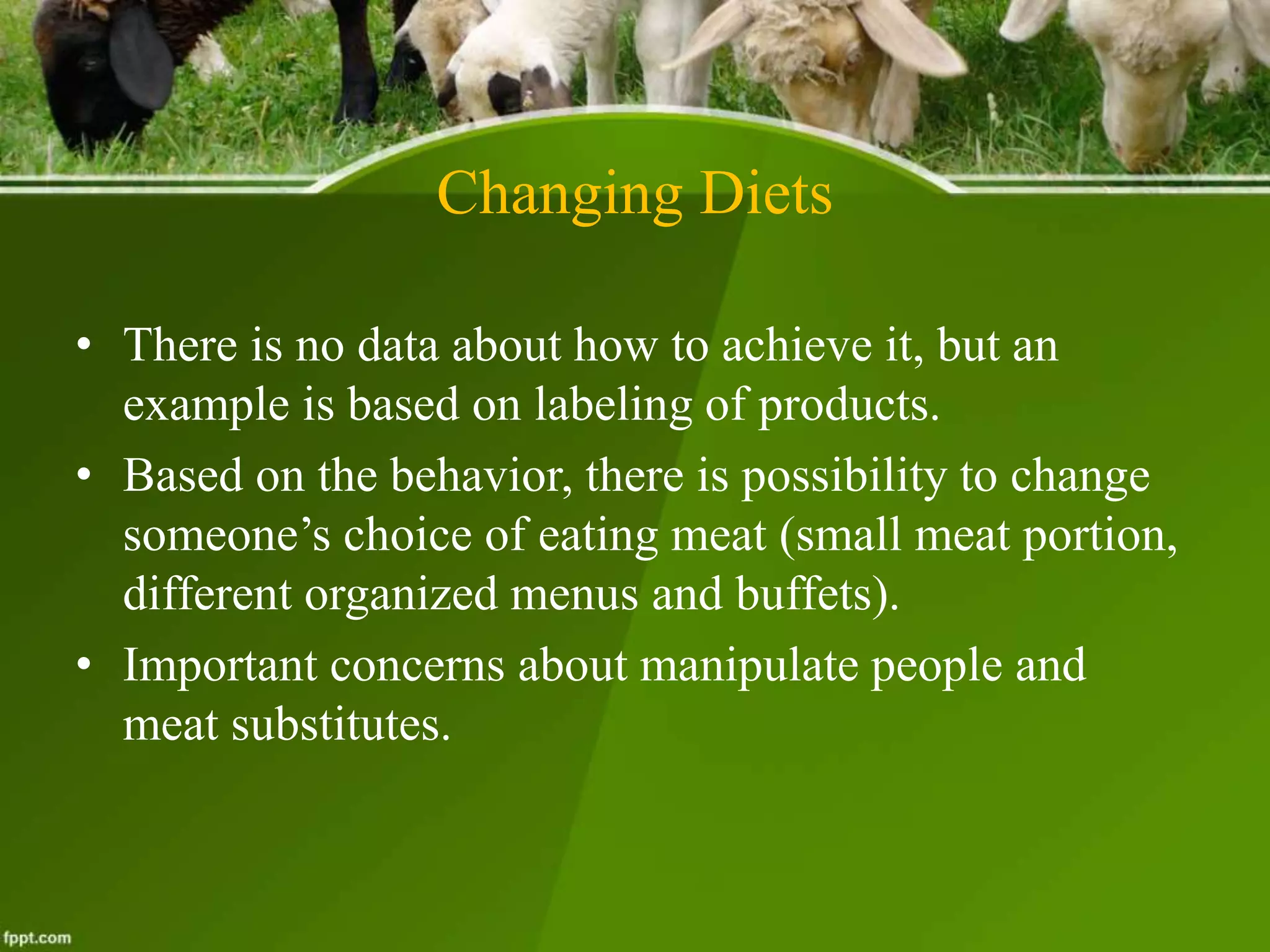 Meat consumption, health, and the environment. | PPTX