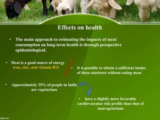 Meat consumption, health, and the environment. | PPTX