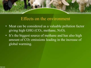 Meat consumption, health, and the environment. | PPTX