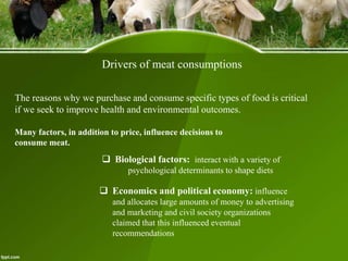 Meat consumption, health, and the environment. | PPTX