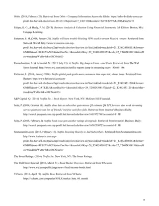 NETFLIX Business Analysis & Valuation | PDF