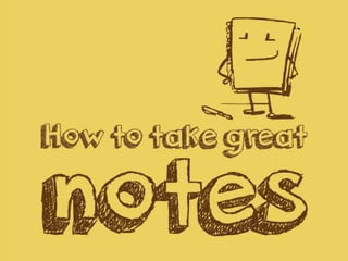 Taking Notes: Fast and Easy | PPT | Free Download