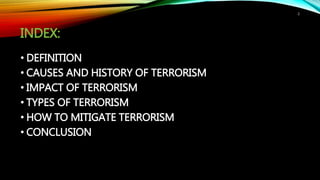 Terrorism | PPTX | Terrorism | Sensitive Topics