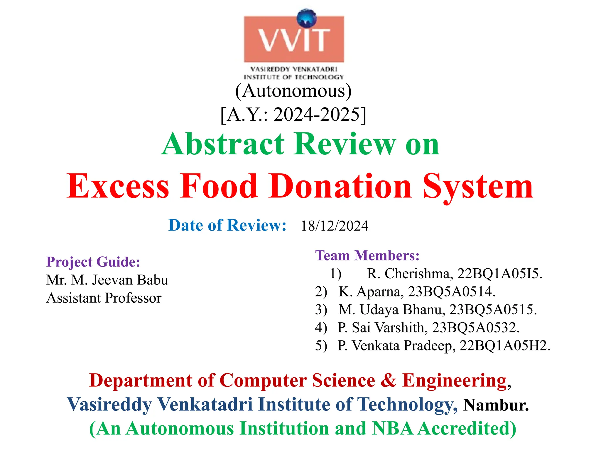 Excess Food Donation Management System.pptx