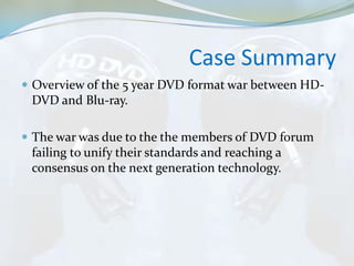 The Blu-Ray vs HD-DVD technology war | PPTX