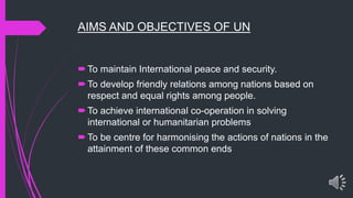 THE UNITED NATIONS ORGANISION | PPTX