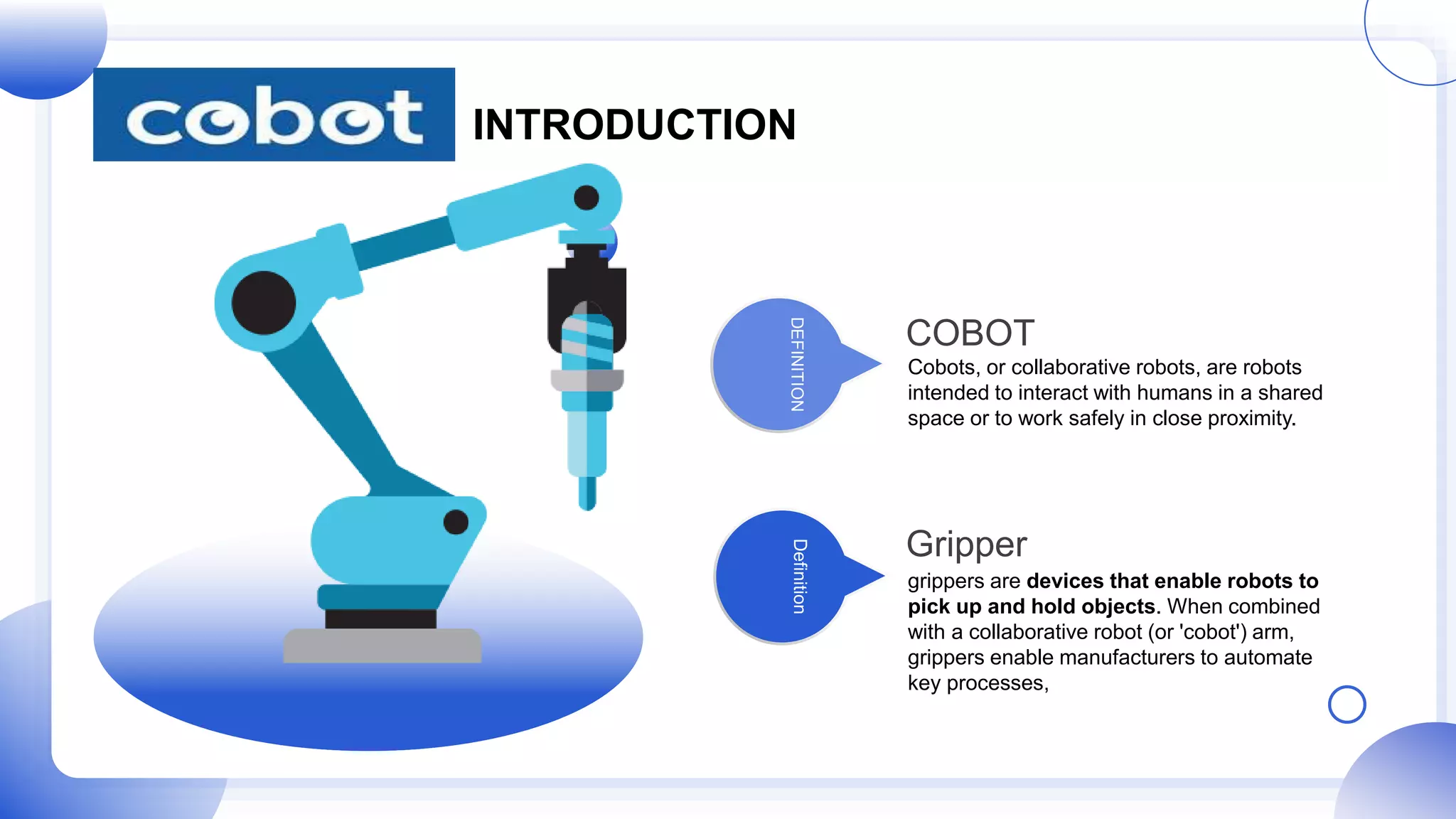 Cobot Arm Gripper Ppt