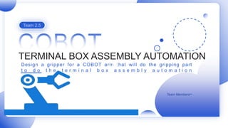 Cobot Arm Gripper | PPTX