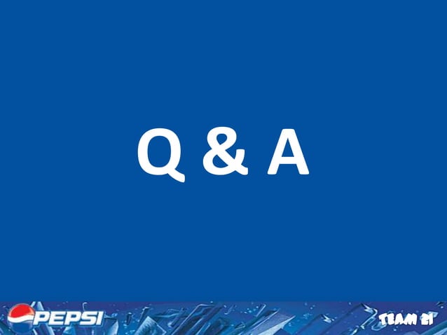 MBA Team Pepsi US Carbonated Soft Drink Sales Forecast | PPT