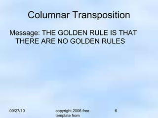 Transposition cipher - Network Security.ppt