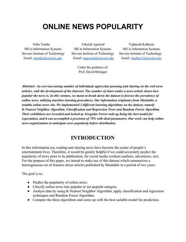 Multivariate Data Analysis Project Report | PDF