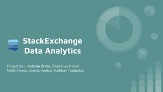 StackOverflow Data Analytics | PPT