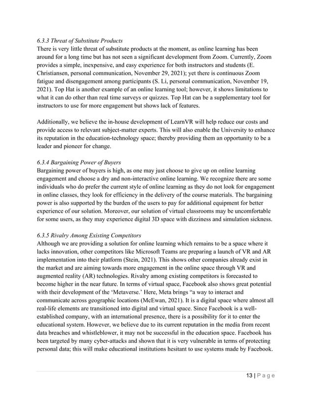 LearnVR Report | PDF