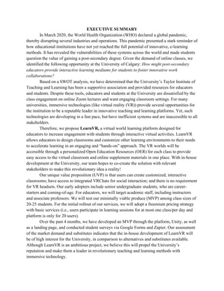 LearnVR Report | PDF