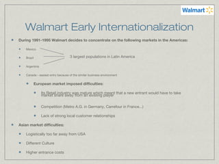 WalMart and its Global Strategies | PPT