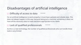 Artificial Intelligence-Advantages and disadvantages of AI | PPTX