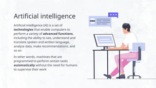 Artificial Intelligence-Advantages and disadvantages of AI | PPTX