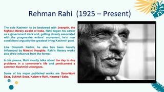 LiteraryContributionOfJammu&Kashmir | PPT