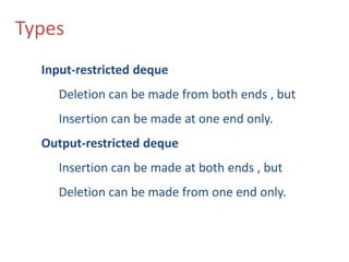 deque and it applications | PPT
