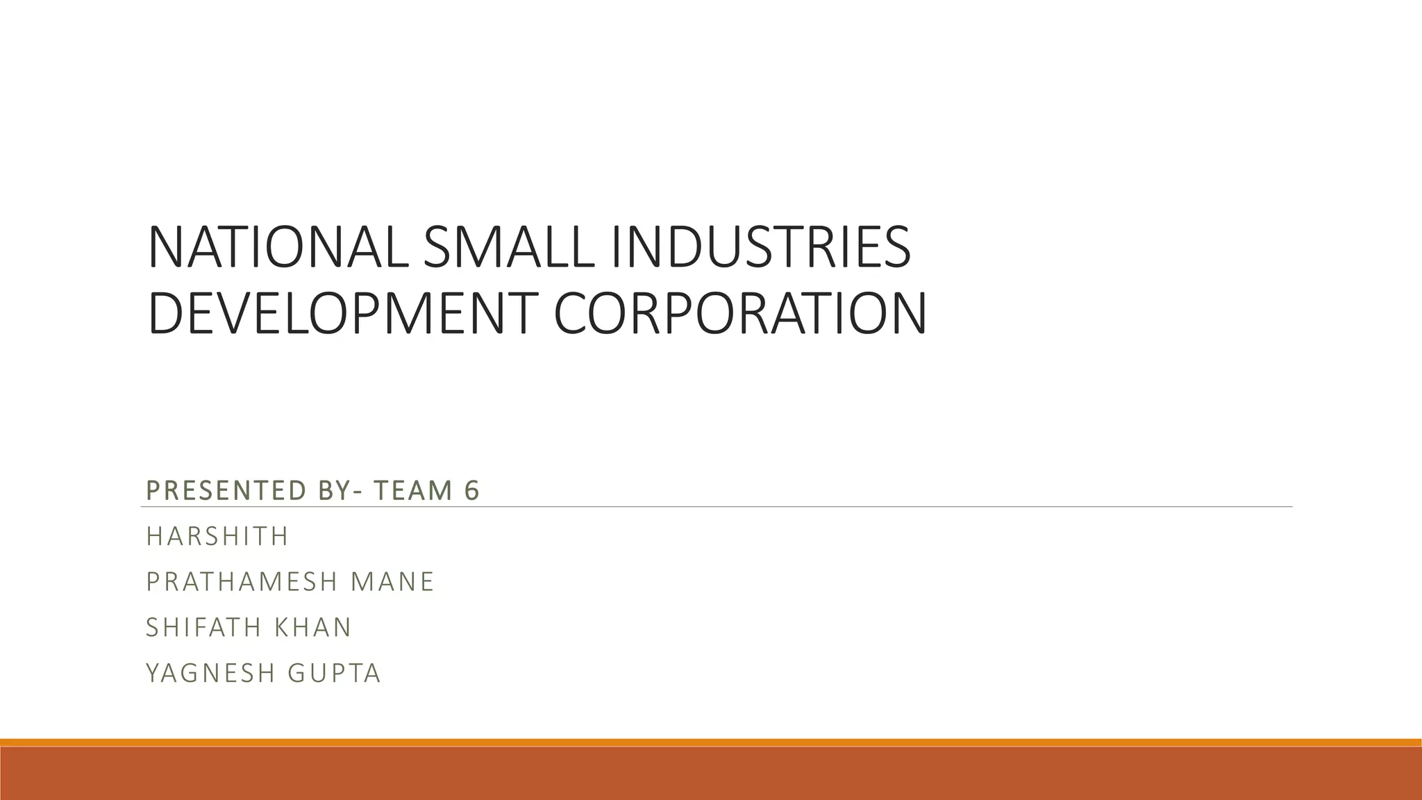 Team 6 (NSIC).pptx | Small and Medium-sized Business | Business