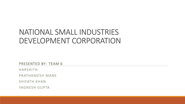 Team 6 (NSIC).pptx | Small and Medium-sized Business | Business