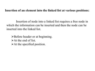 single linked list | PPTX