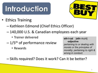 Best Buy Ethics Case | PPTX