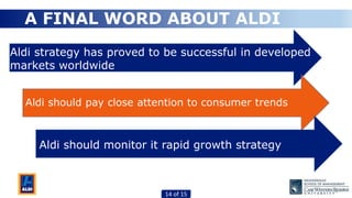 Aldi's Expansion Strategy | PPT