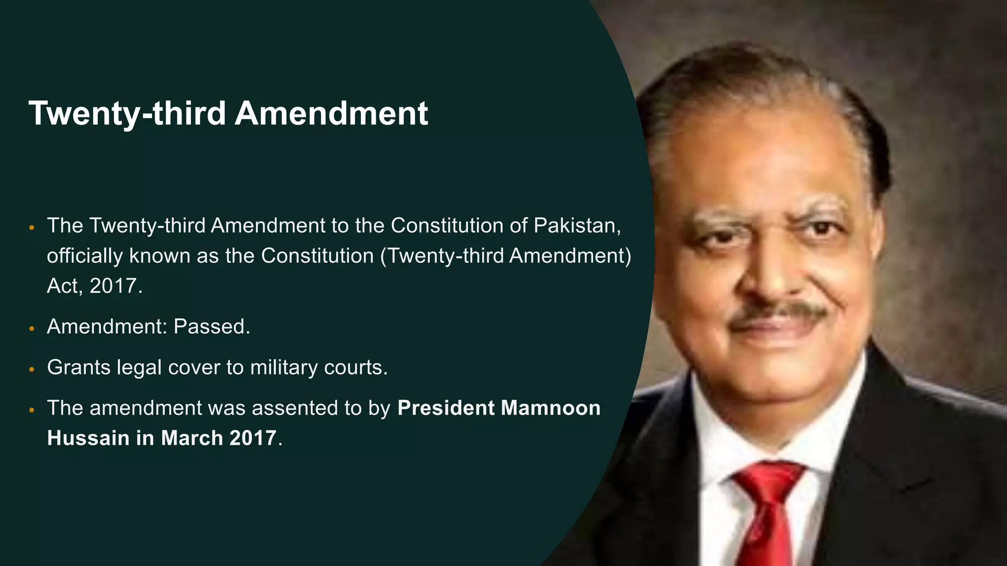 Pakistan Constitutional Amendments | PPTX