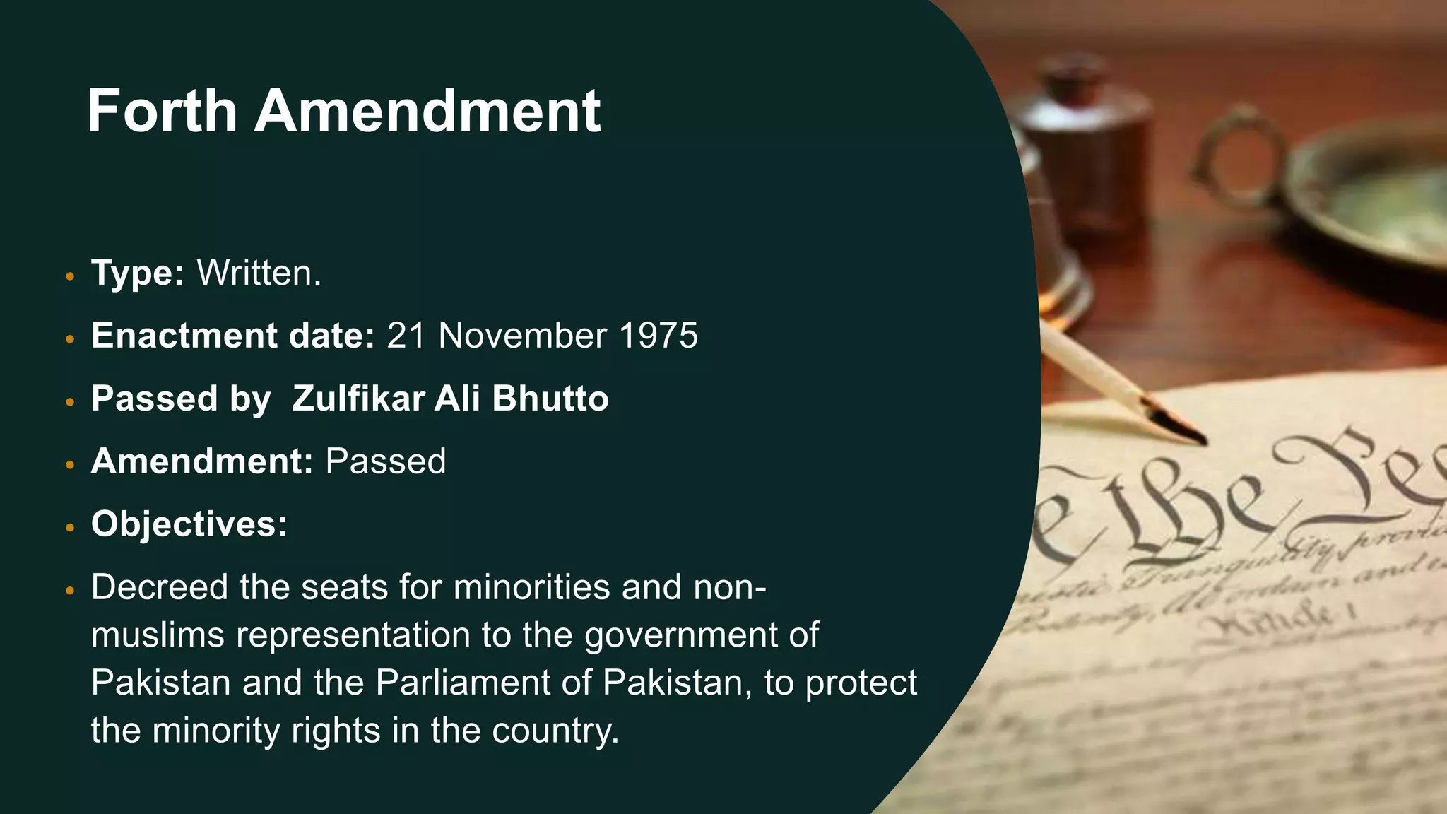 Pakistan Constitutional Amendments | PPTX