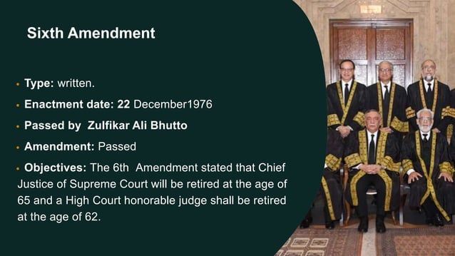 Pakistan Constitutional Amendments | PPTX | Islam | Religion & Spirituality