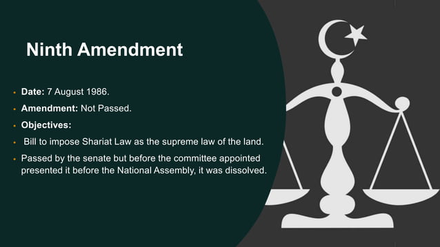 Pakistan Constitutional Amendments | PPTX | Islam | Religion & Spirituality