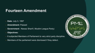 Pakistan Constitutional Amendments | PPTX