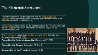 Pakistan Constitutional Amendments | PPTX