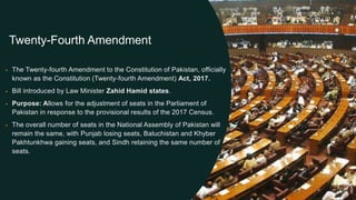 Pakistan Constitutional Amendments | PPTX