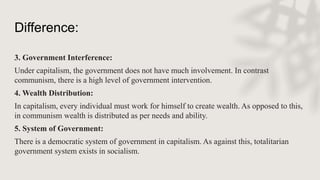 Capitalism and Communism: And their Comparison | PPTX